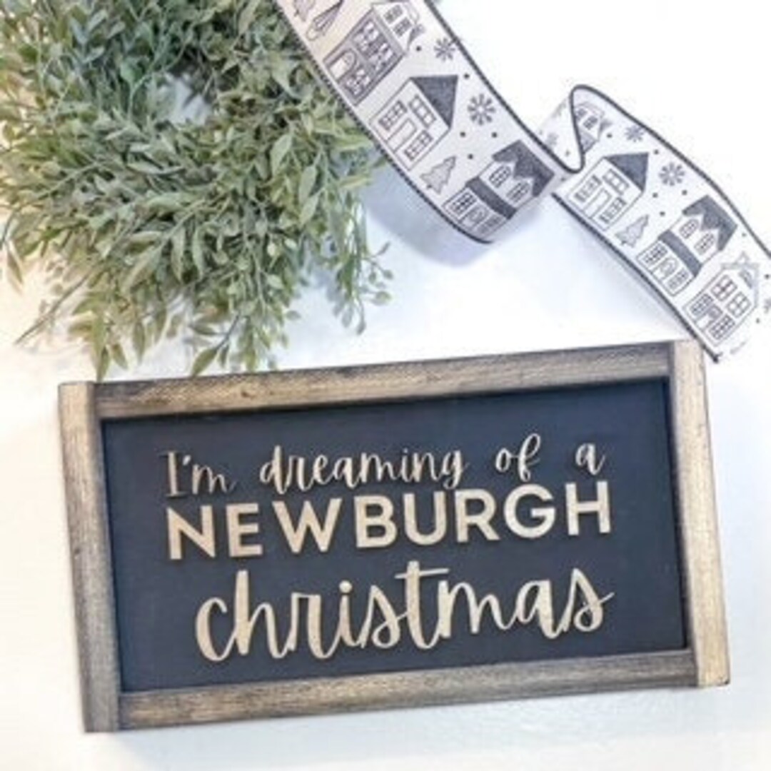 Personalized Farmhouse Christmas Sign Customizable Sign Christmas Gift ...