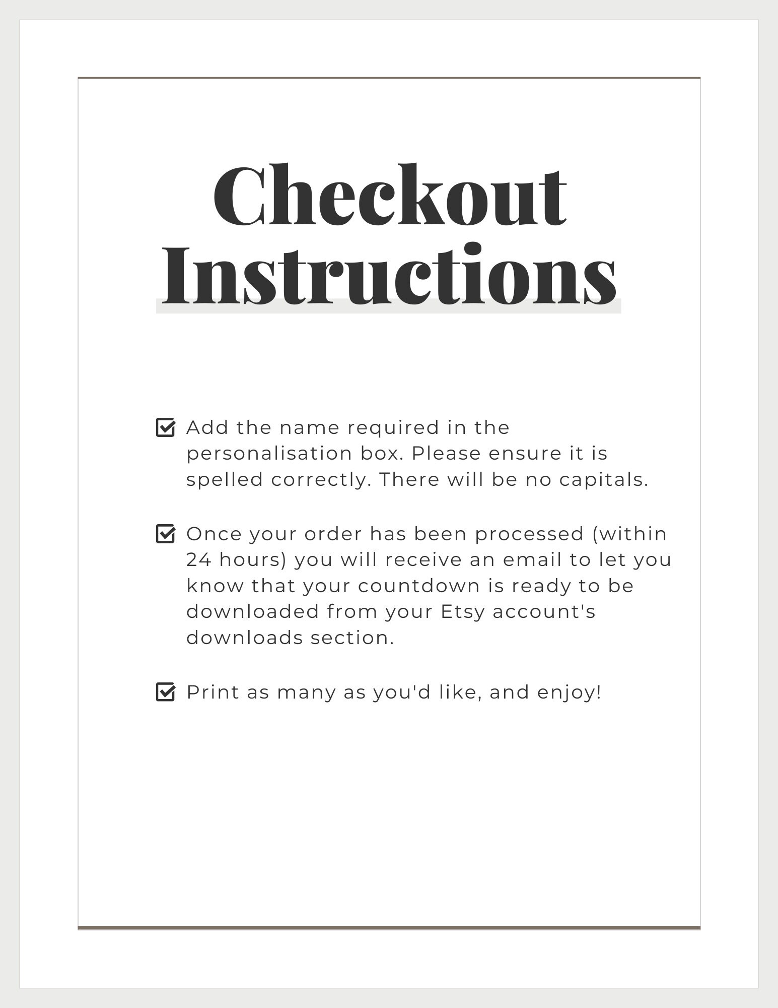 Descarga imprimible en PDF / Cuenta regresiva de Navidad / - Etsy México