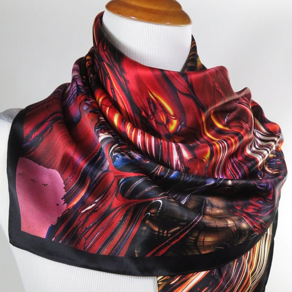 Square Silk Scarf - Etsy