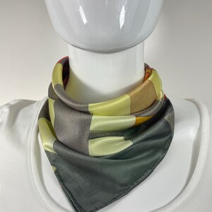 Small Silk Scarf: Fall Colors, Hand-rolled Hem - Etsy