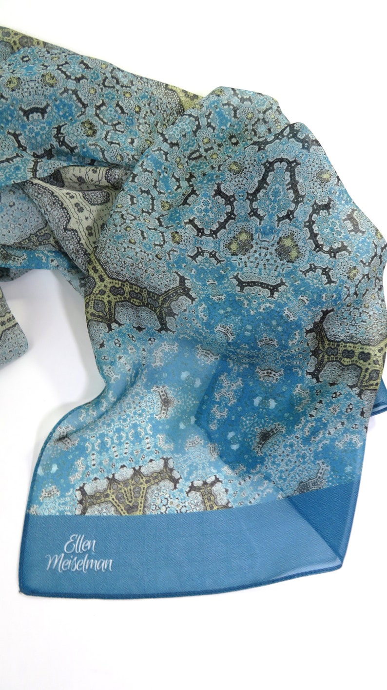 Long Silk Scarf Shawl Meditation Shawl Unique Scarves for | Etsy