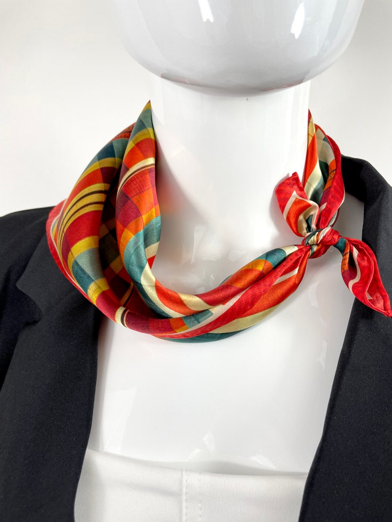 Small Neckerchief Silk Scarf, 