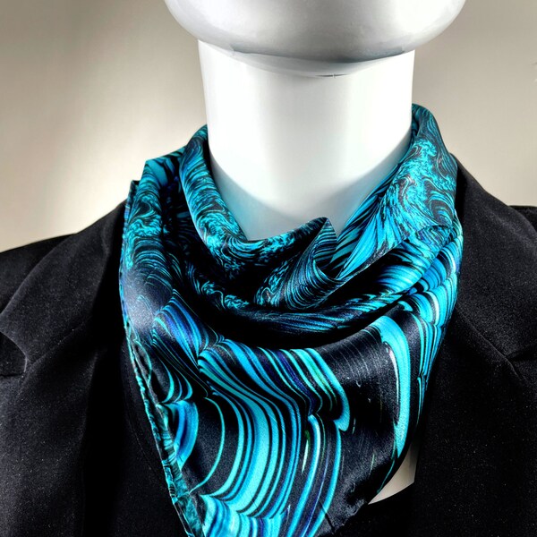 Wave Pocket Square - Etsy