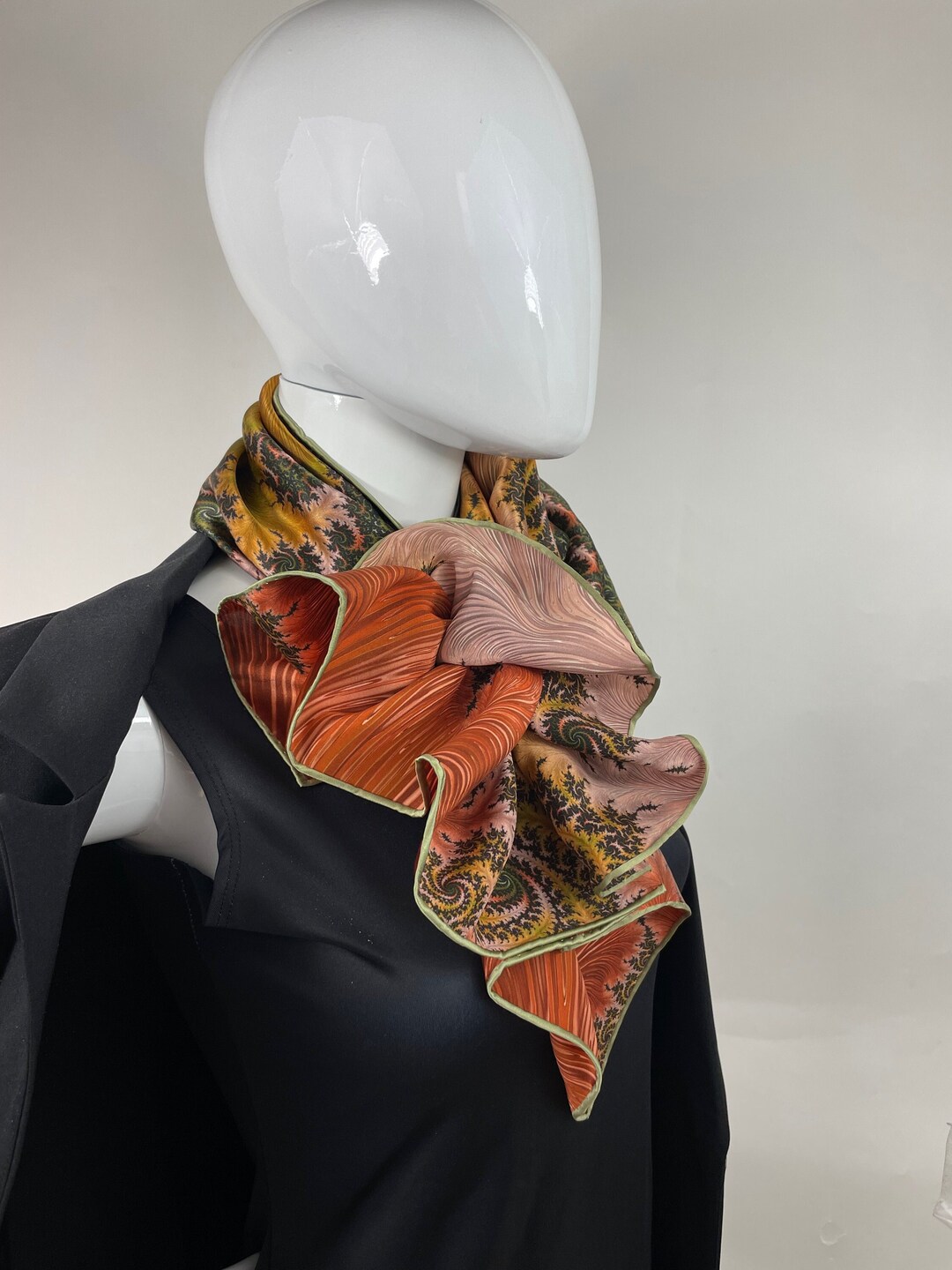 Silk Satin Scarf for Woman Spectacular 36 Square - Etsy