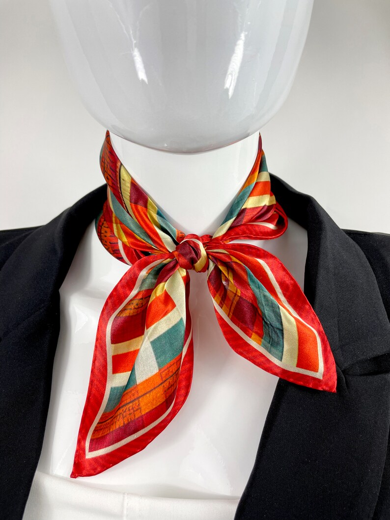 Small Neckerchief Silk Scarf, 