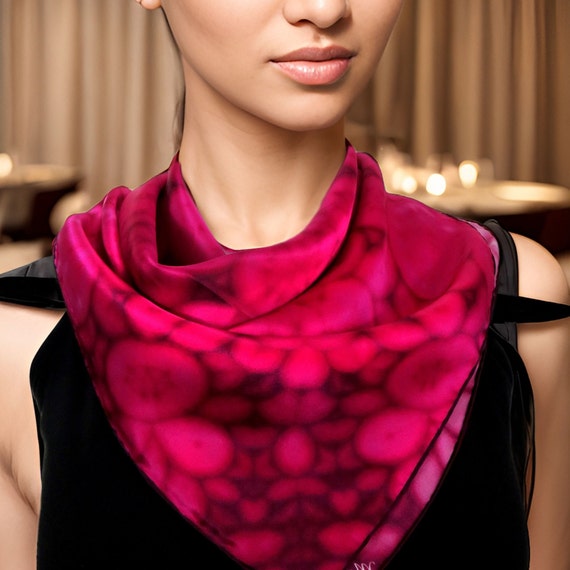 Bright silk scarf store