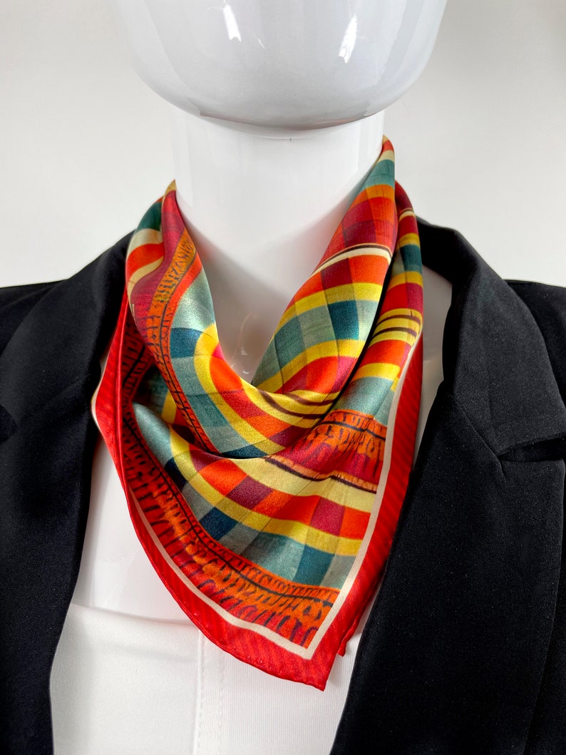 Small Neckerchief Silk Scarf, 