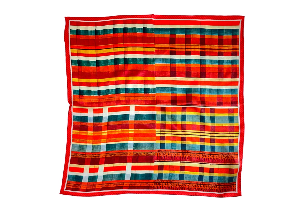 Small Neckerchief Silk Scarf, 