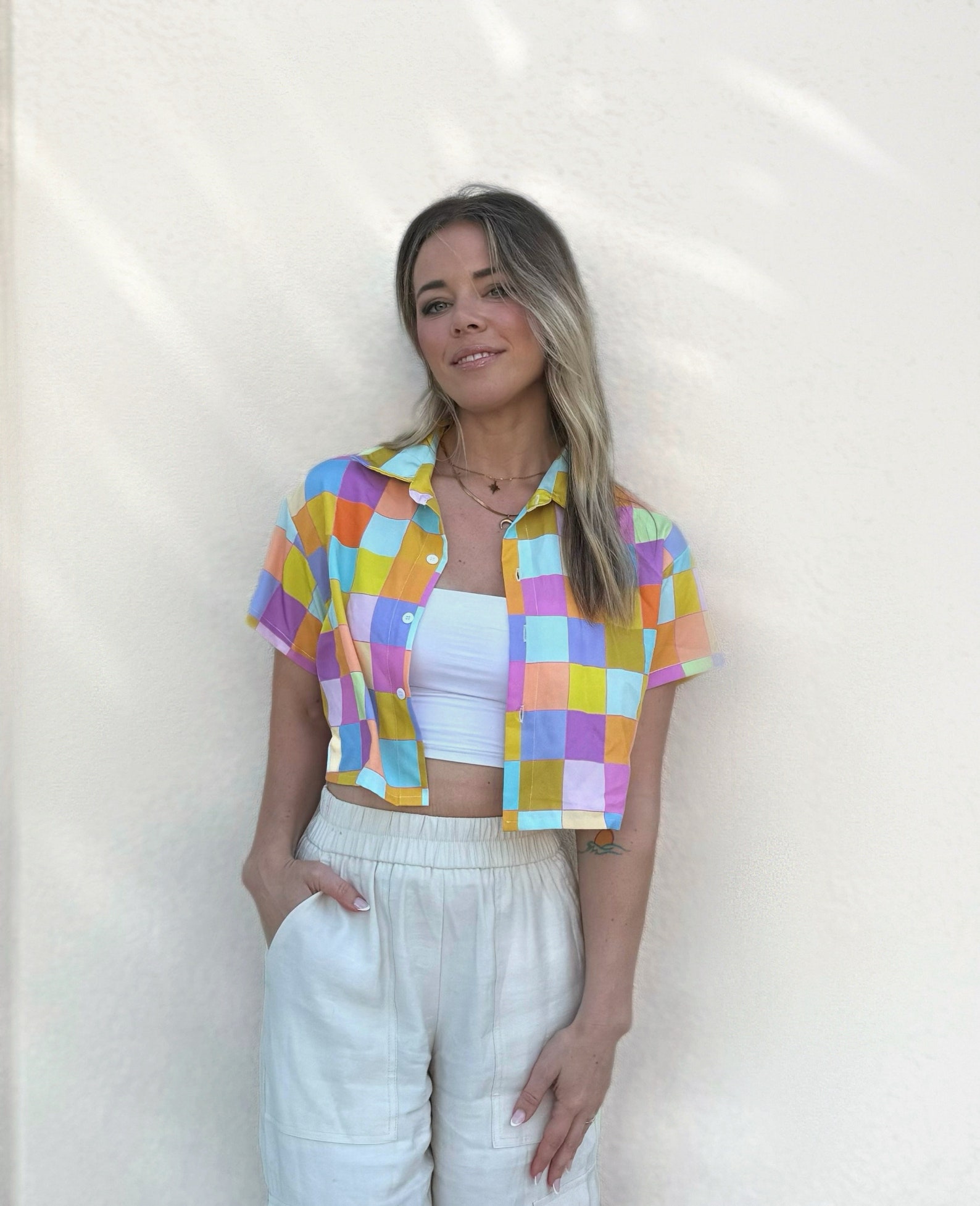 Disco Babe Crop Top Shirt: Colorful Vacation Wear - Etsy