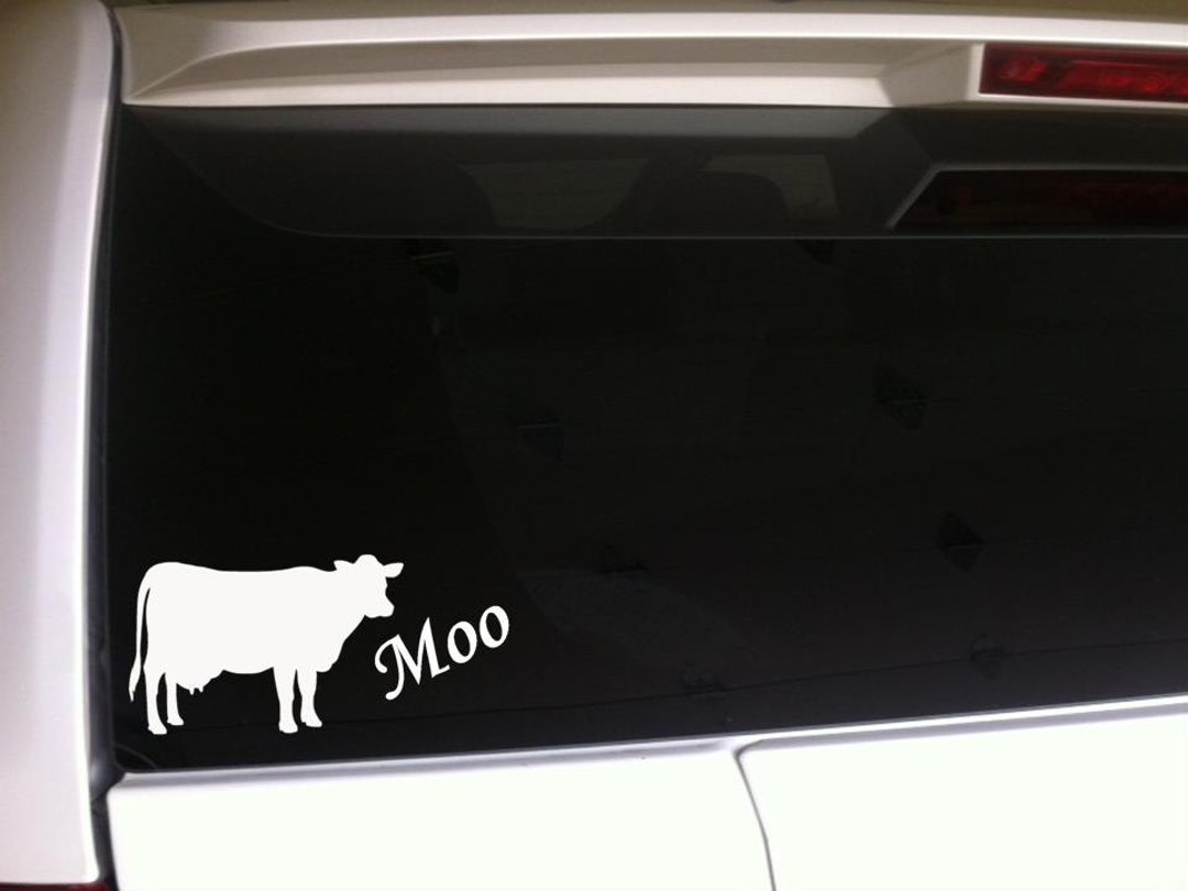 Cow Moo Car Decal Vinyl Sticker 5.5 Farming Agriculture - Etsy