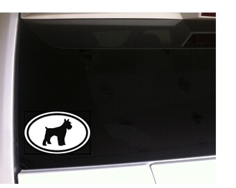Mini Schnauzer Car Decal - Etsy