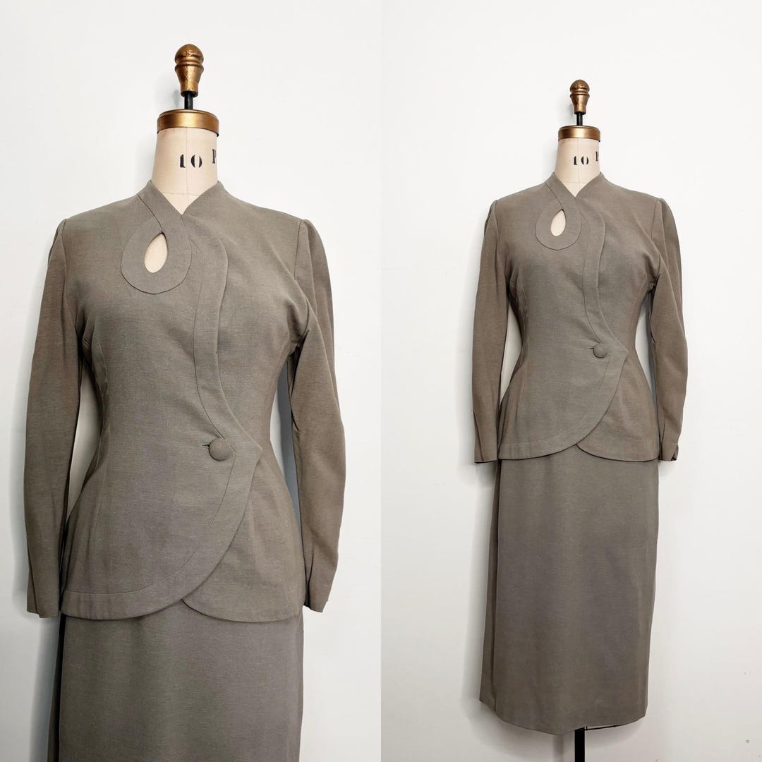 1930s–40s Harold Minneapolis Art Deco Wool Suit | Sculptural ...