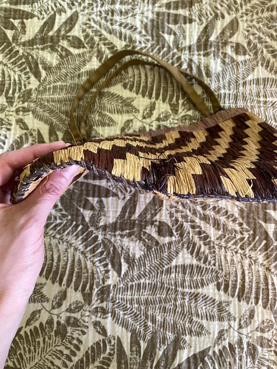 1940s Woven Grass Purse - Gem