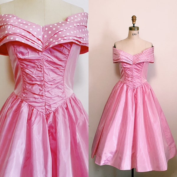 Polka Dot Prom Dress - Etsy