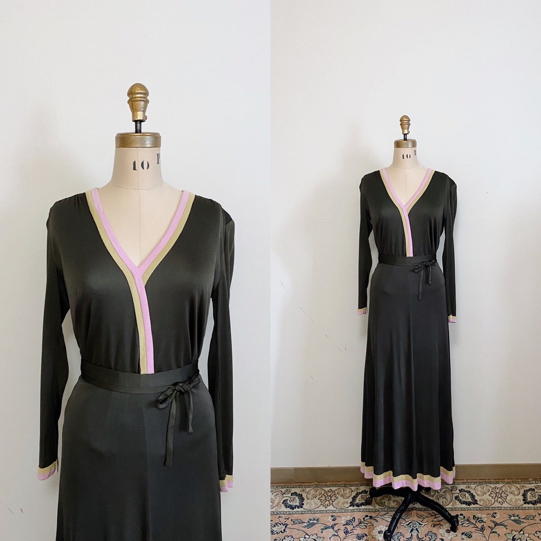 1970s Maggy Reeves Coffee Colored Top and Skirt Set Size - Etsy Canada