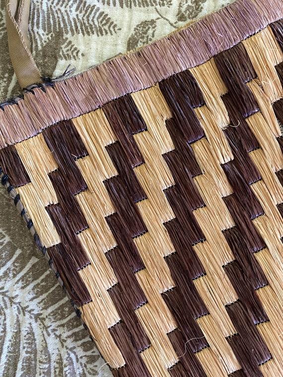 1940s Woven Grass Purse - Gem