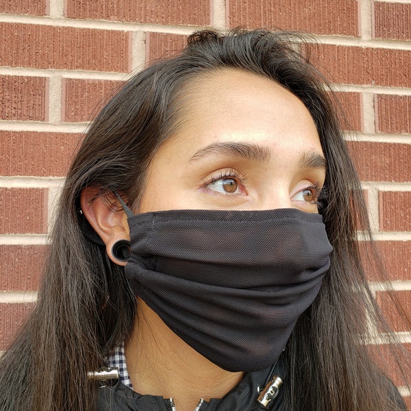 Black Mesh Mask - Etsy