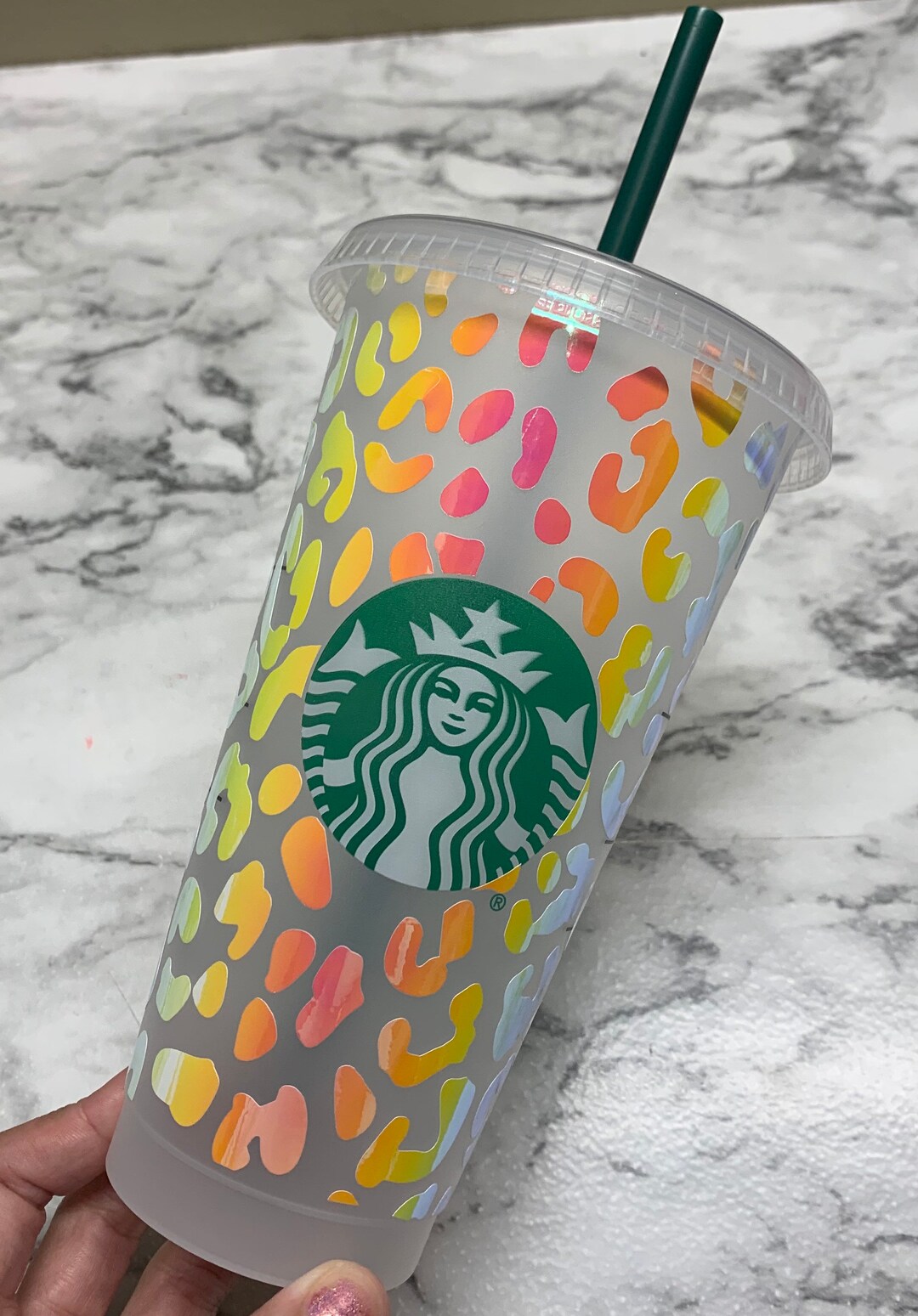Leopard Wrap Reusable Cold Cup / Specialty / Best Friend Gift / Easy ...