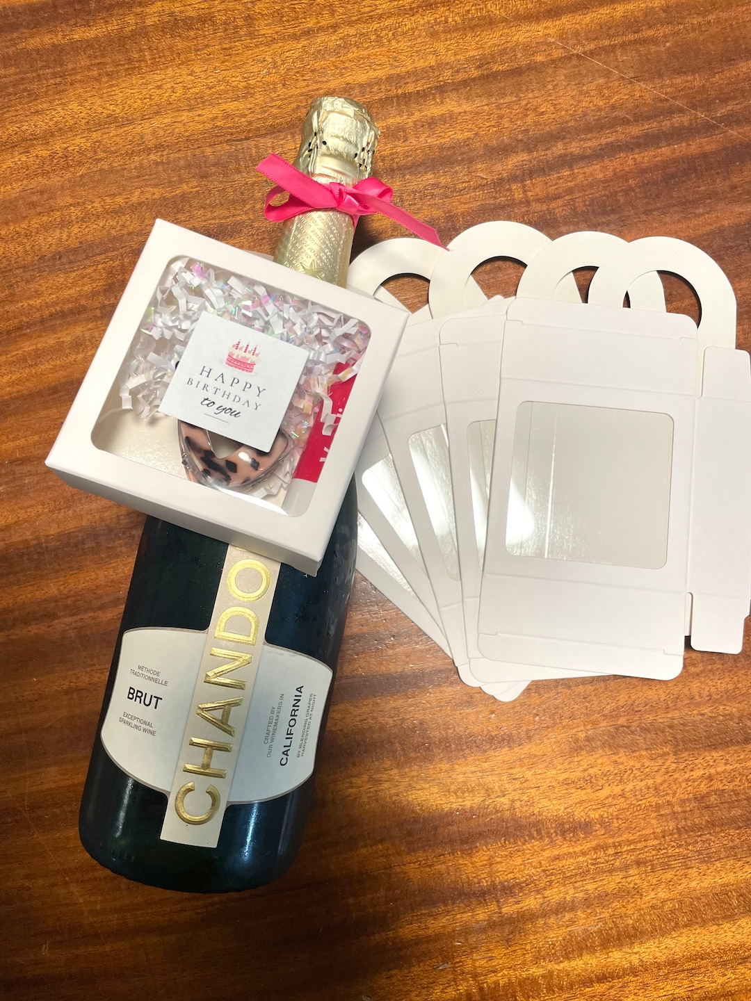 Wine Bottle Gift Box | Wine Birthday Gift Tag | Wine Box | Hostess Gift ...