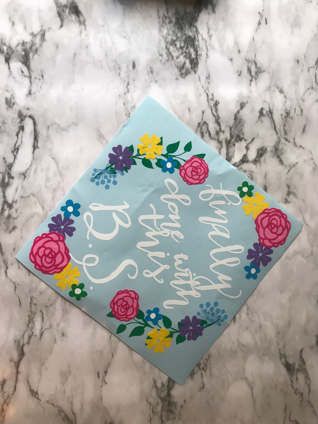 Finally Done With This B.S. Graduation Cap Design - Etsy