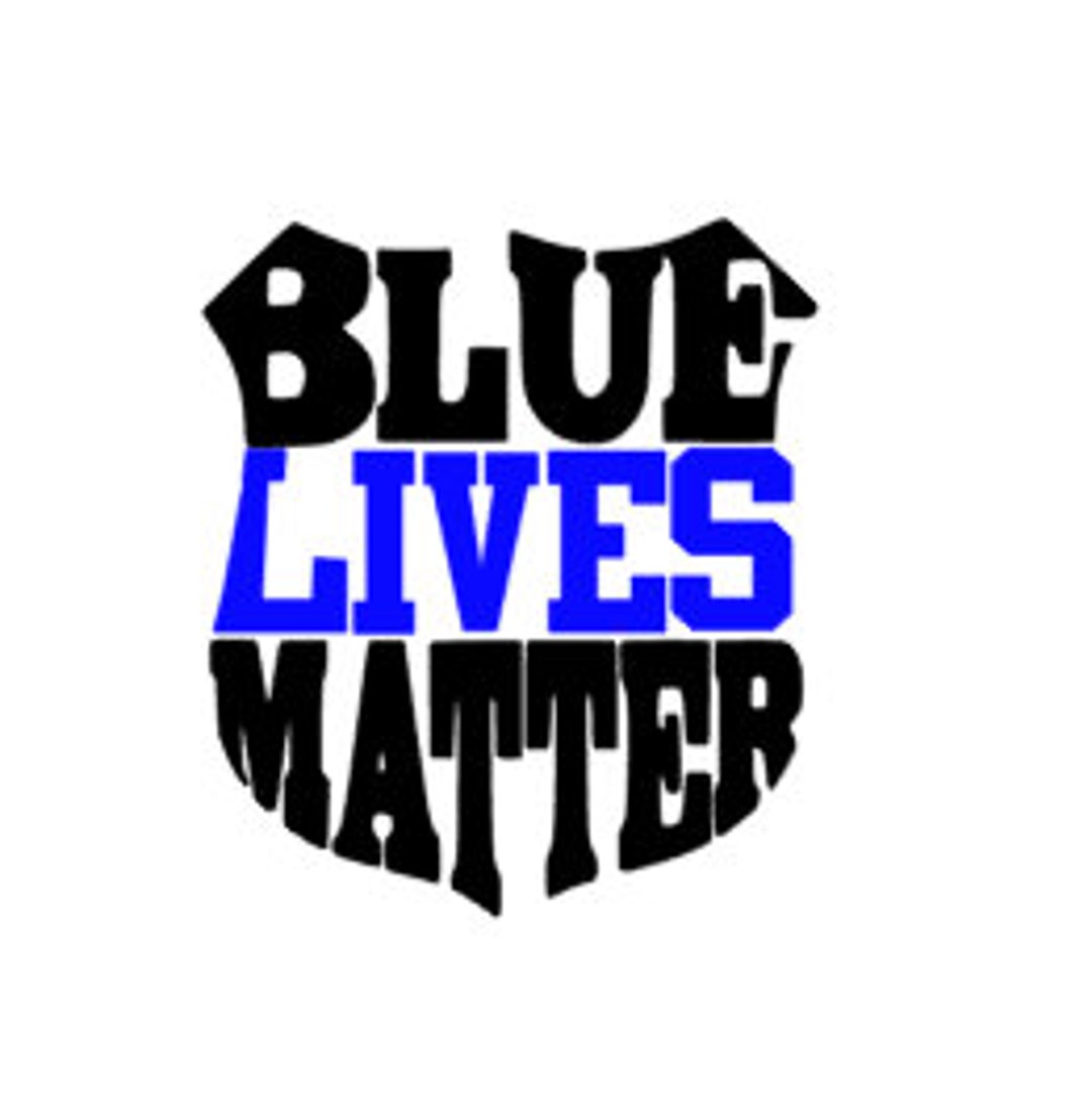 Blue Lives Matter Police Badge Decal / Police Office Decal / Back the ...