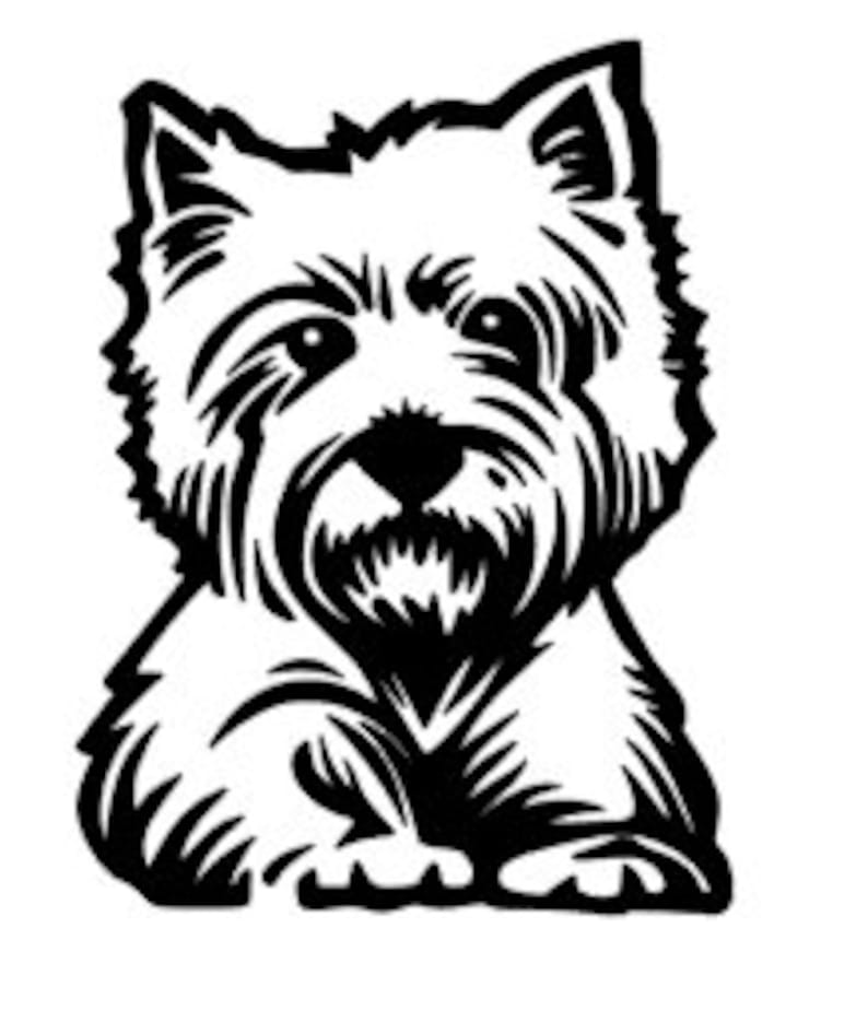 Westie Dog Decal - Etsy UK