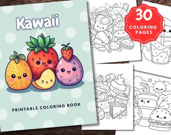 50 Kawaii Coloring Pages, Cute Coloring Pages, Coloring for Kids ...