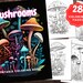 Magical Mushroom Coloring Pages for Kids and Adults - Digital Download ...