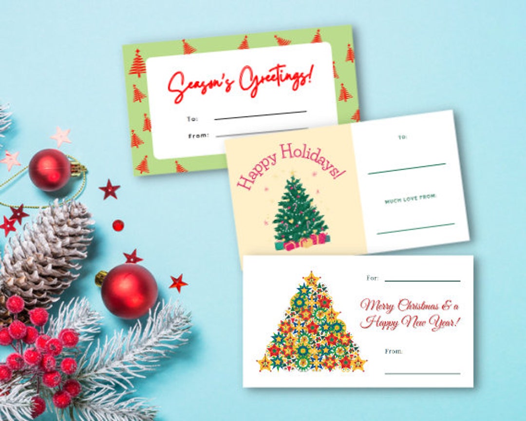Christmas Gift Tags Printable Christmas Tree Gift Tags Sticker ...