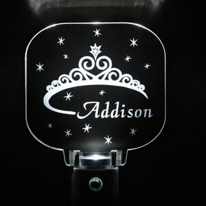 Crown Tiara Princess Night Light, Girls Personalized Gift - Etsy