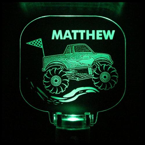 Monster Truck 4x4 Offroad Night Light up Table Desk Lamp LED | Etsy