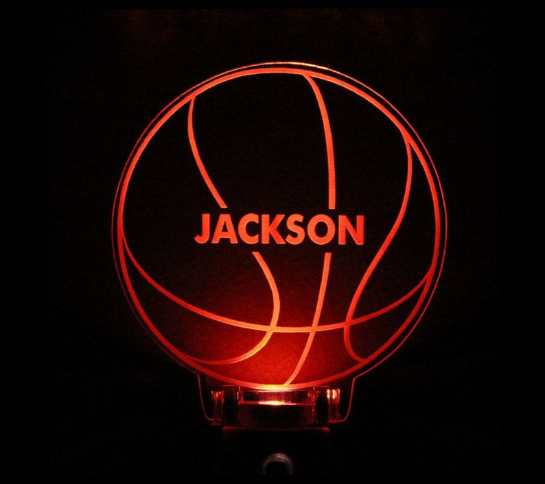 Personalized Basketball Sports Night Light - Etsy