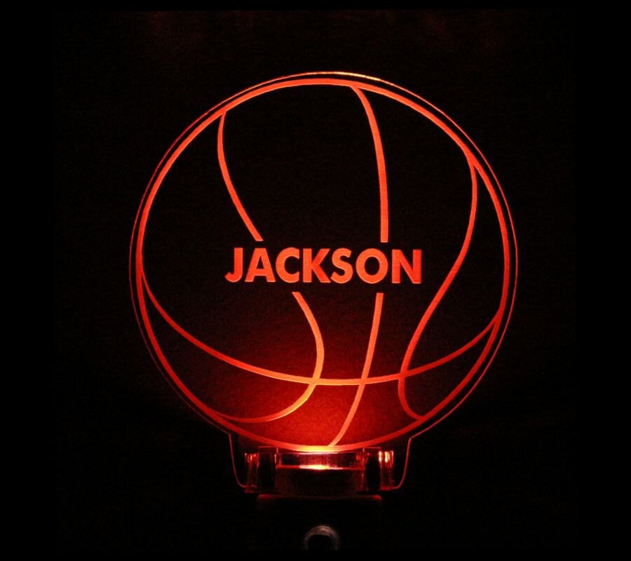 Personalized Basketball Sports Night Light - Etsy
