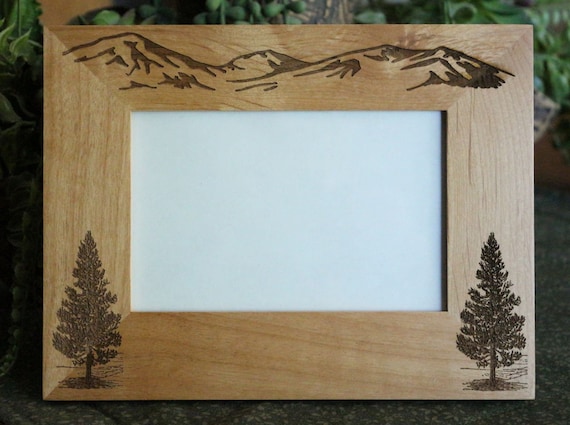 Mountain Picture Frame 4 X 6 5 X 7 Personalize - Etsy