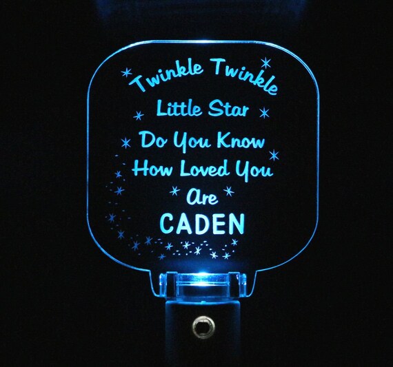 Twinkle Little Star Night Light Personalized | Etsy