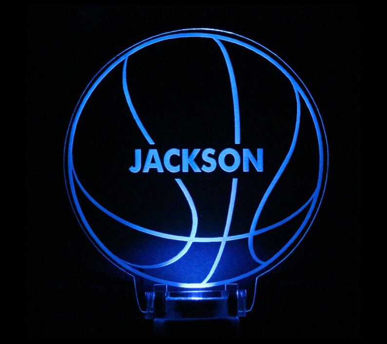 Personalized Basketball Sports Night Light - Etsy