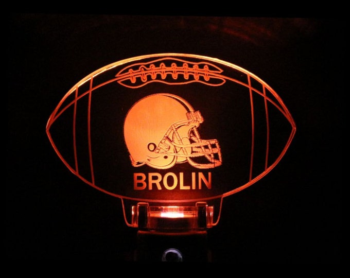 Football Night Light With Helmet Personalized - Etsy