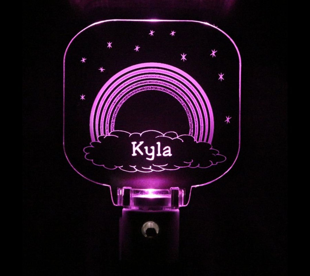 Rainbow Night Light, Personalized Kids Gift, Choose Color - Etsy