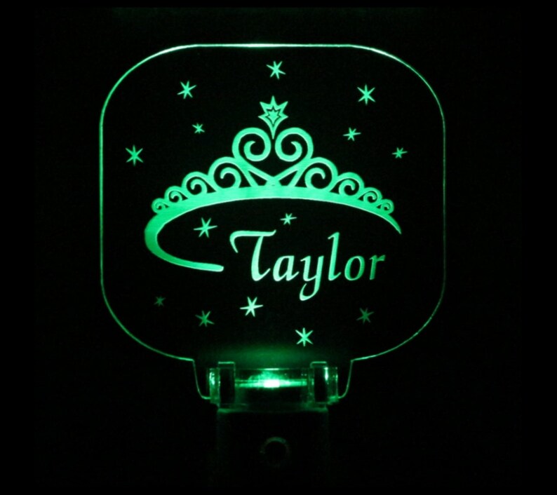 Crown Tiara Princess Night Light Girls Personalized Gift | Etsy