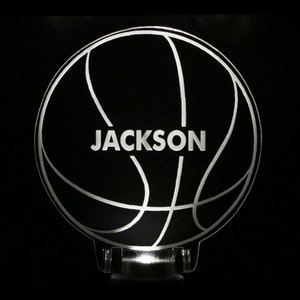 Personalized Basketball Sports Night Light - Etsy