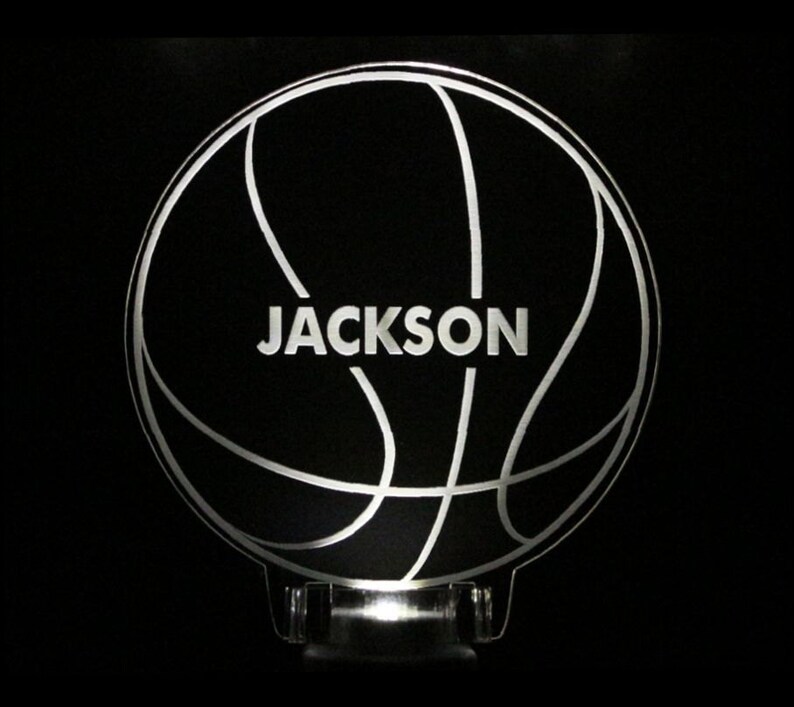 Personalized Basketball Sports Night Light - Etsy