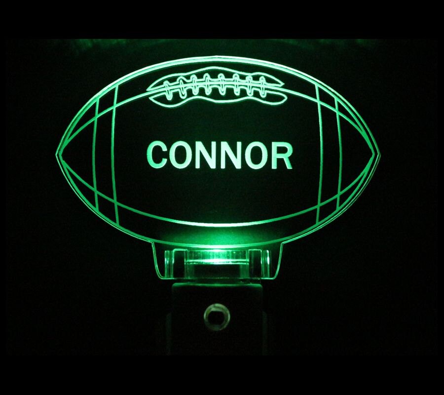 Football Night Light Personalized - Etsy