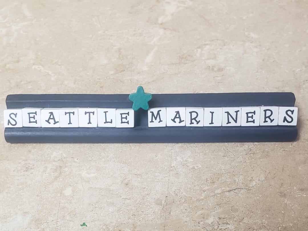 SEATTLE MARINERS One of a Kind Desk Sign. Free Ground Advantage ...