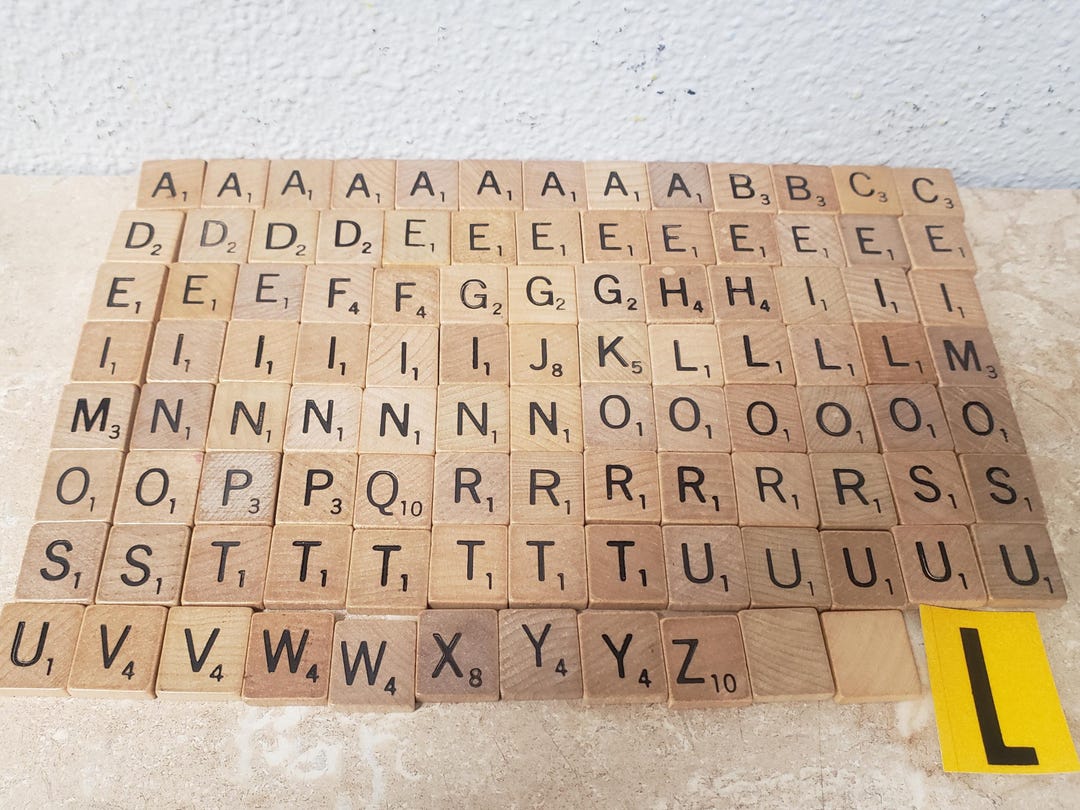 Vintage Scrabble Tiles. Complete Set. FREE Ground Advantage Shipping in ...