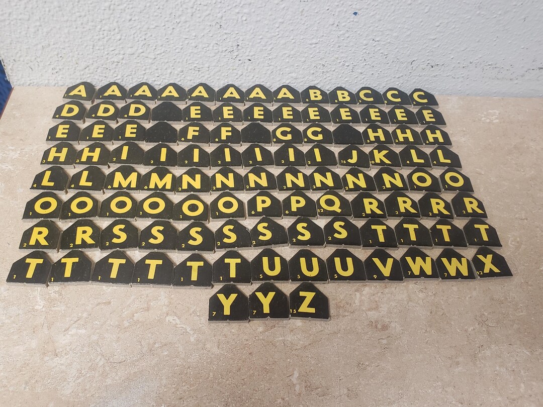 Lot of 107 Cardboard Letters With Numeric Values. FREE Ground Advantage ...