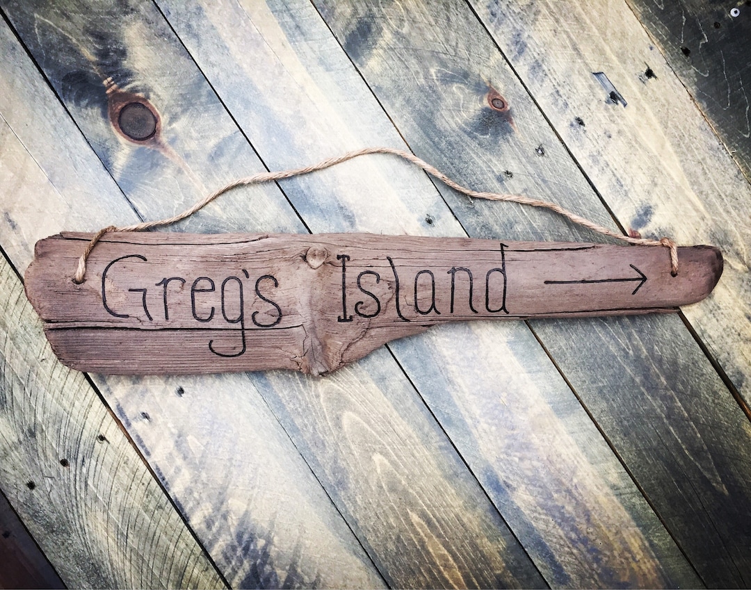 Driftwood Custom Sign Personalized Wood Sign Gift Welcome Sign Father's ...