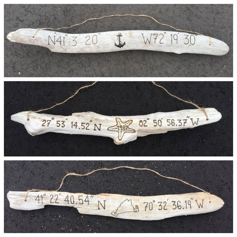 Ocean Wave Coastal Driftwood Sign | Personalized Birthday Gift, Surfer ...
