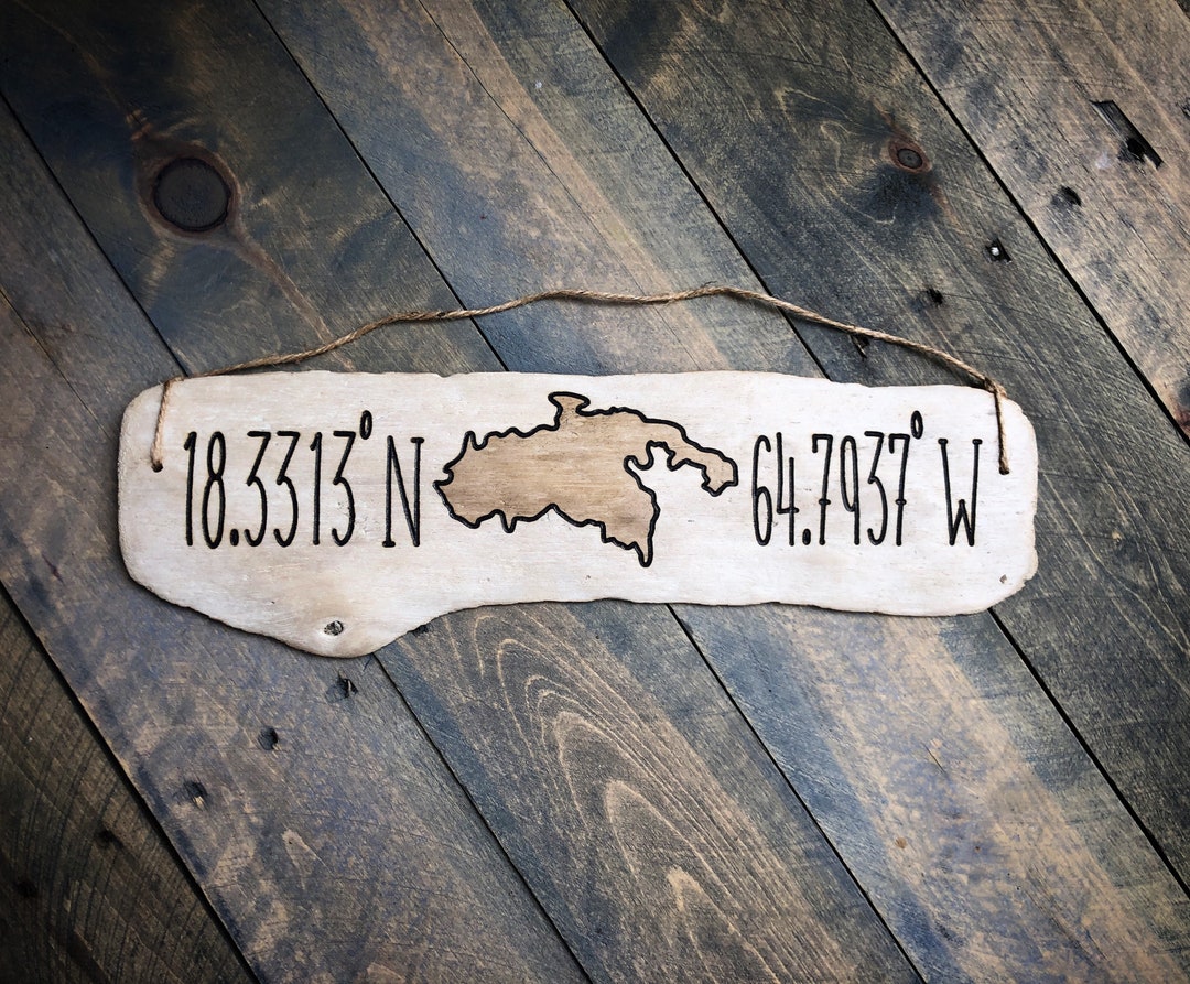 USVI Custom Driftwood Sign | St John St Thomas US Virgin Islands ...