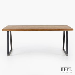 Package: Industrial Rustic Reclaimed Wood Table - Triangle Base and 1 X ...