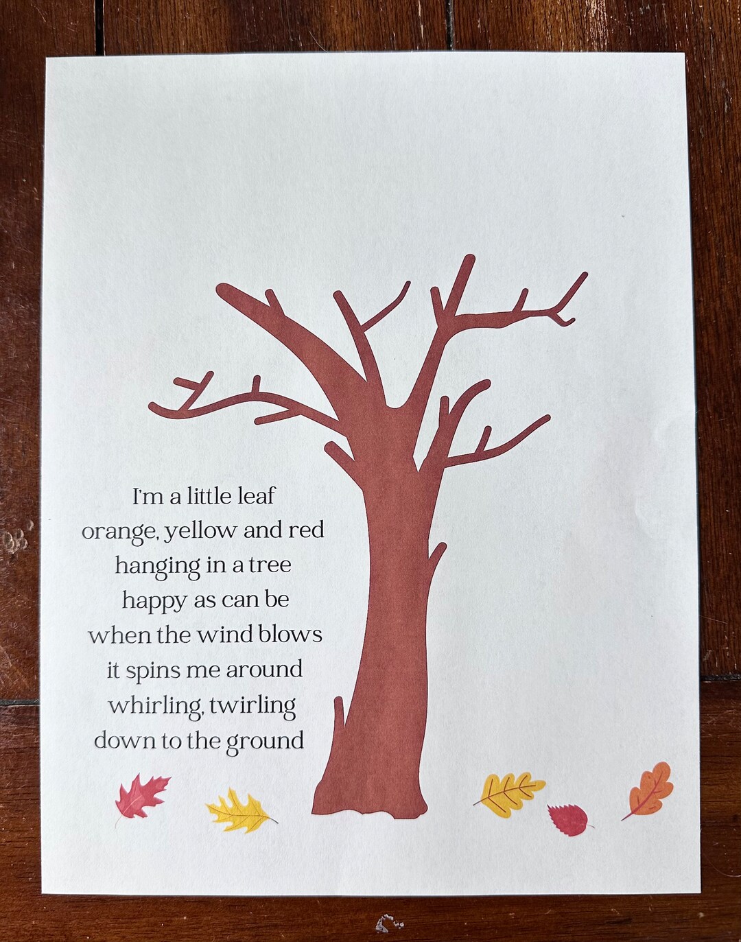 Preschool Fall Hand Print Craft - Etsy